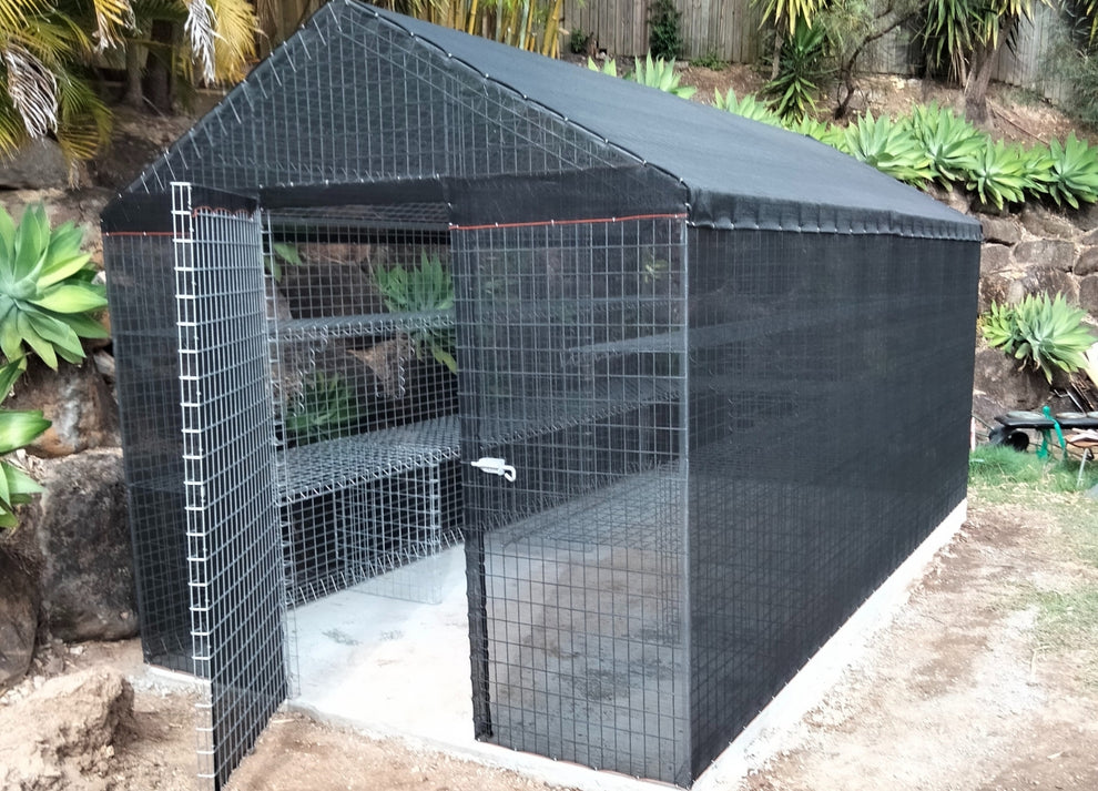 L128 Shade House 2.4mW x 2.4mH x 4.8mD – peters glen shadehouses